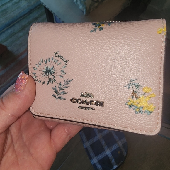 Coach | Bags | Copy Coach Pink Floral Wallet | Poshmark